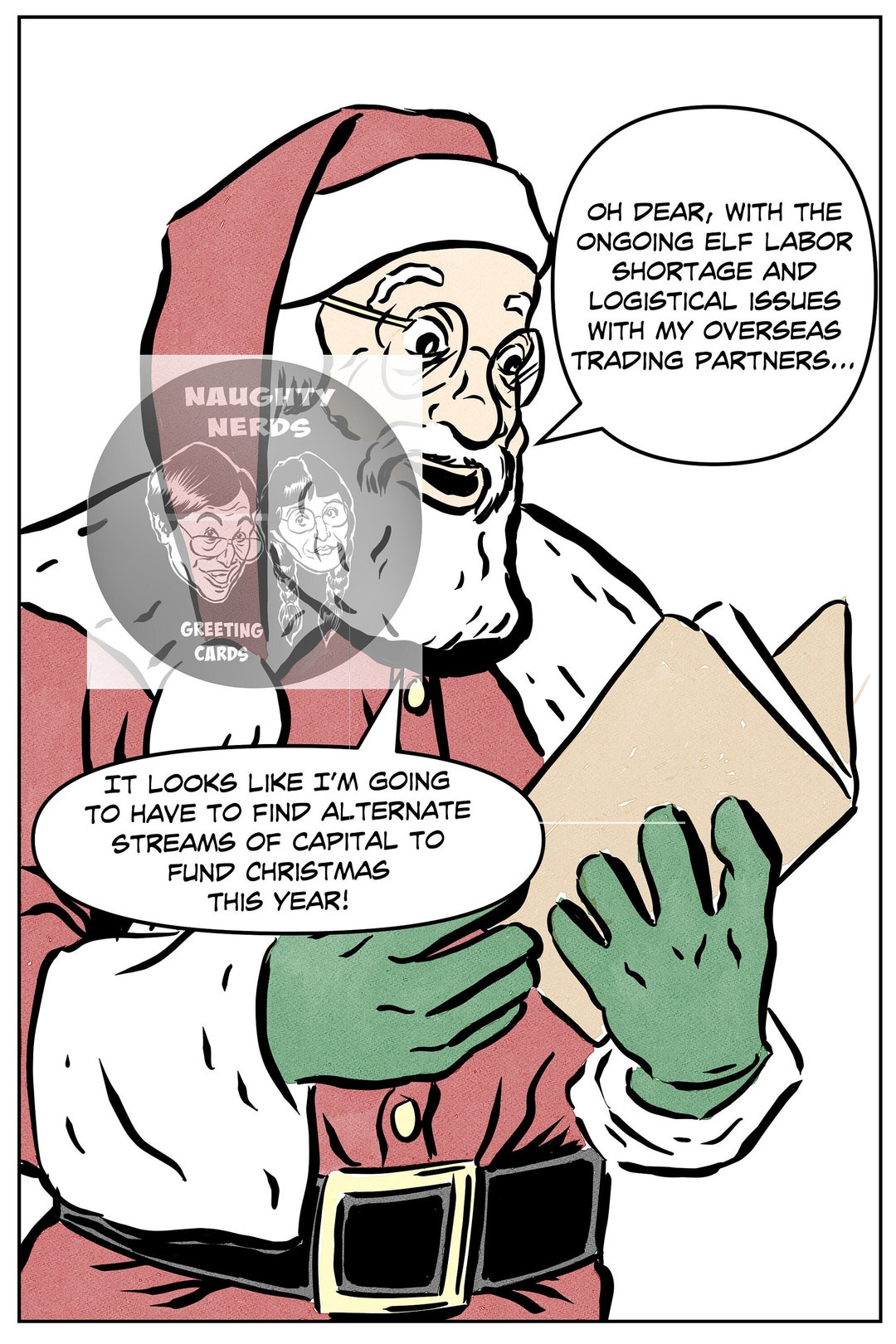 Santa Claus Vs Krampus - Etsy