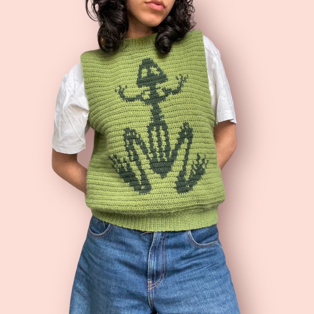 Crochet Frog Vest - Etsy