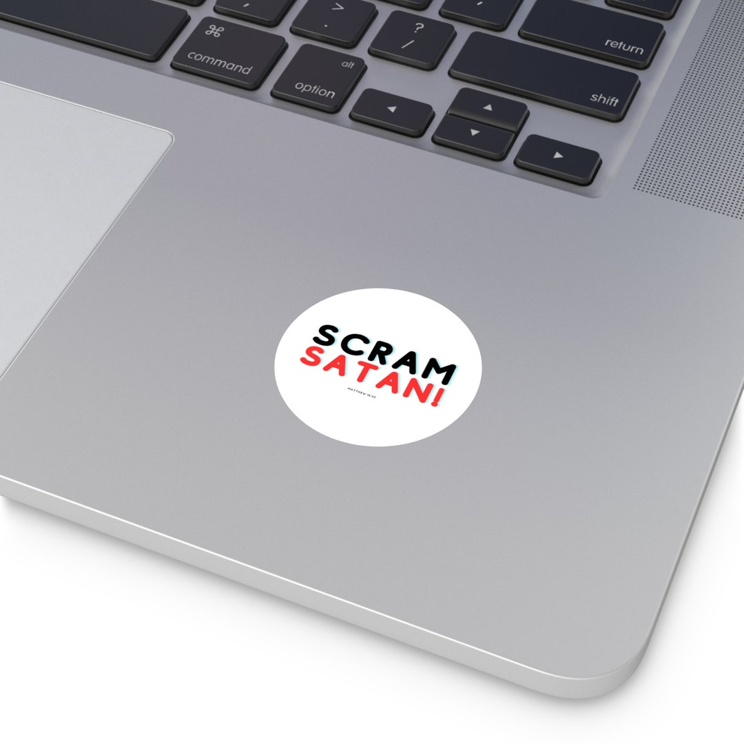 Scram Satan! Sticker - Etsy