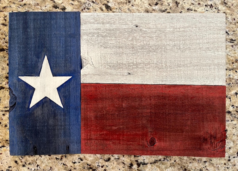Rustic Wooden Texas Flag - Etsy