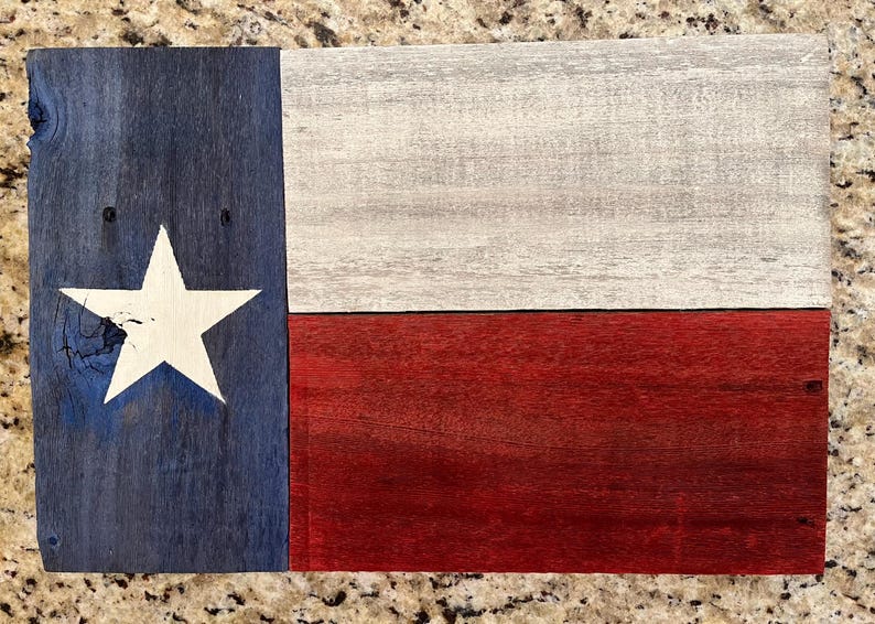 Rustic Wooden Texas Flag - Etsy