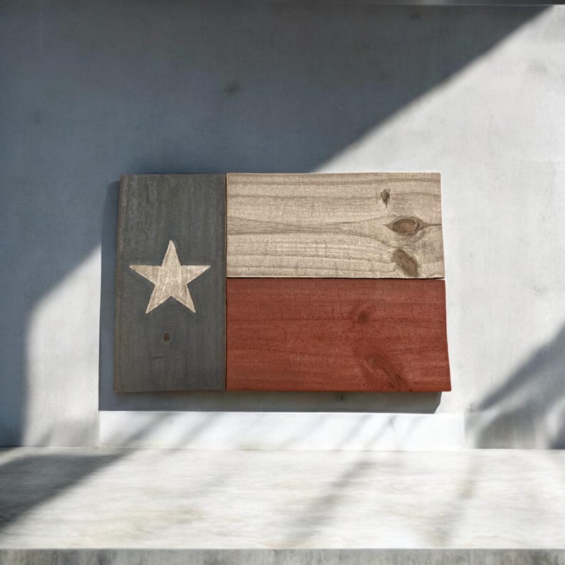 Rustic Wooden Texas Flag - Etsy