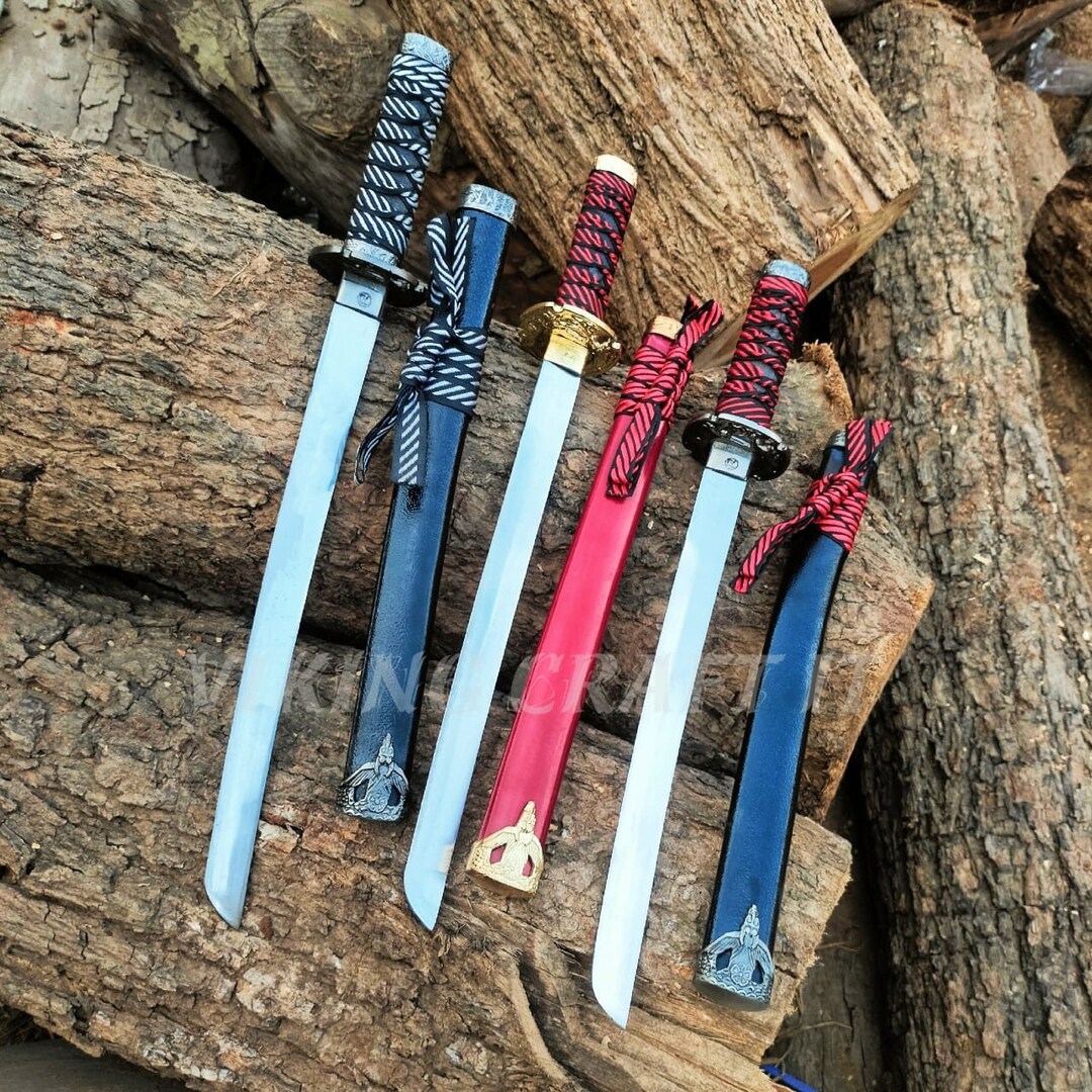 Personalized Gift Ninja Katana Sword, Handmade Full Tang Japanese Short ...