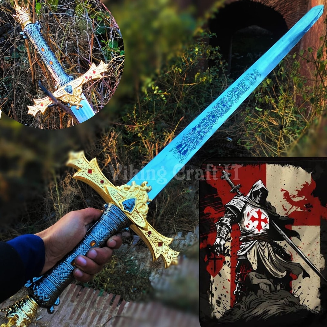 Knights Templar Sacred Holy Long Sword Ornate Medieval Sword With ...