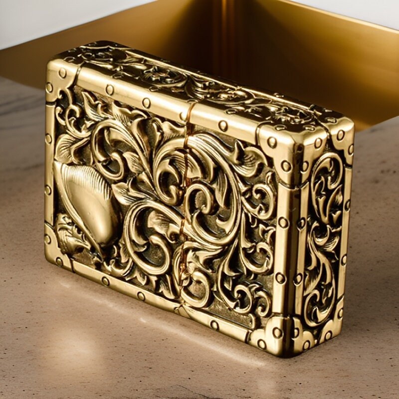 Chief Embossed Kerosene Lighter Pure Copper Retro Lighter Heavy ...