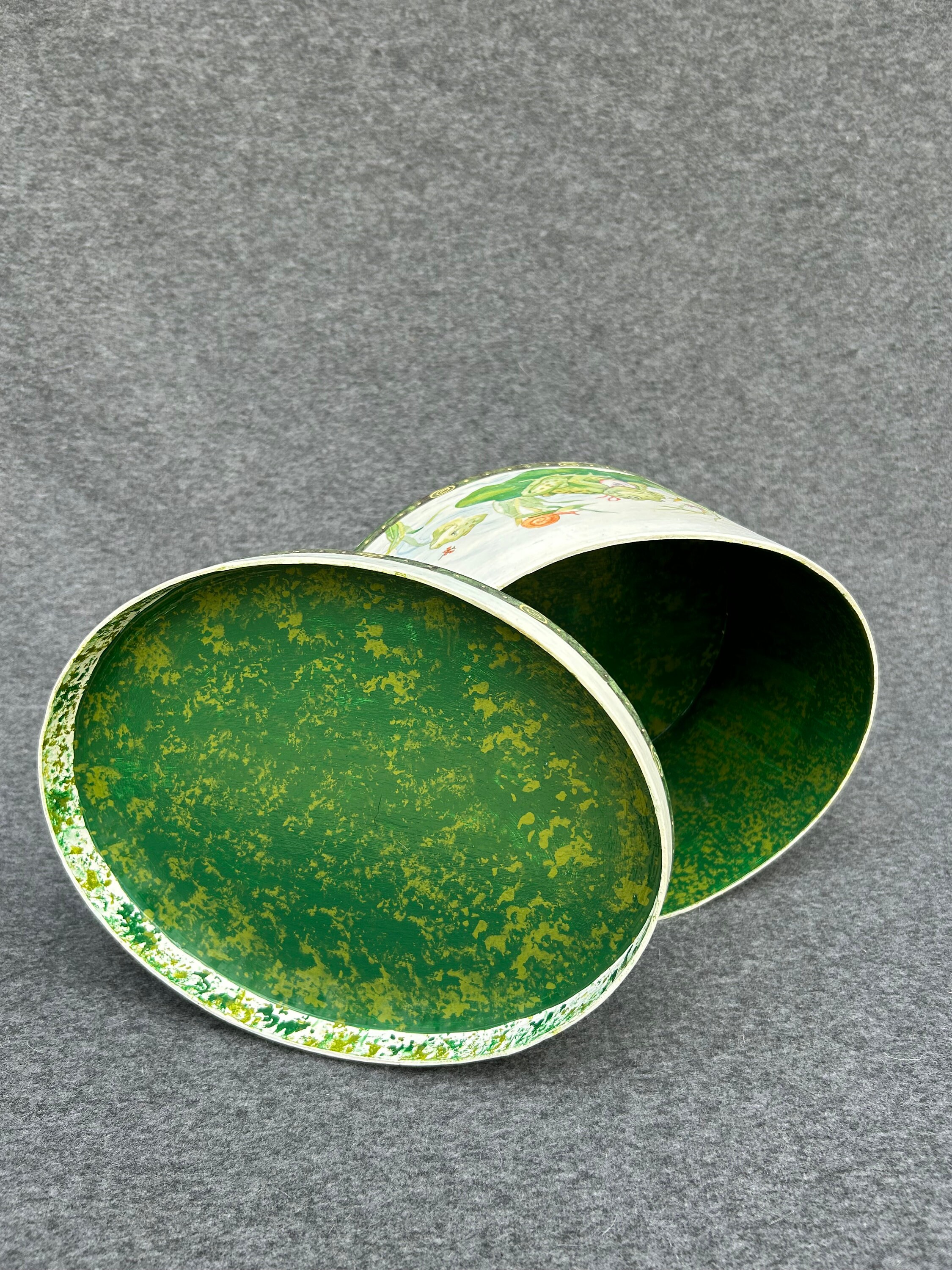 Whimsical Hopping Frogs Paper Mache Oval Box - Etsy