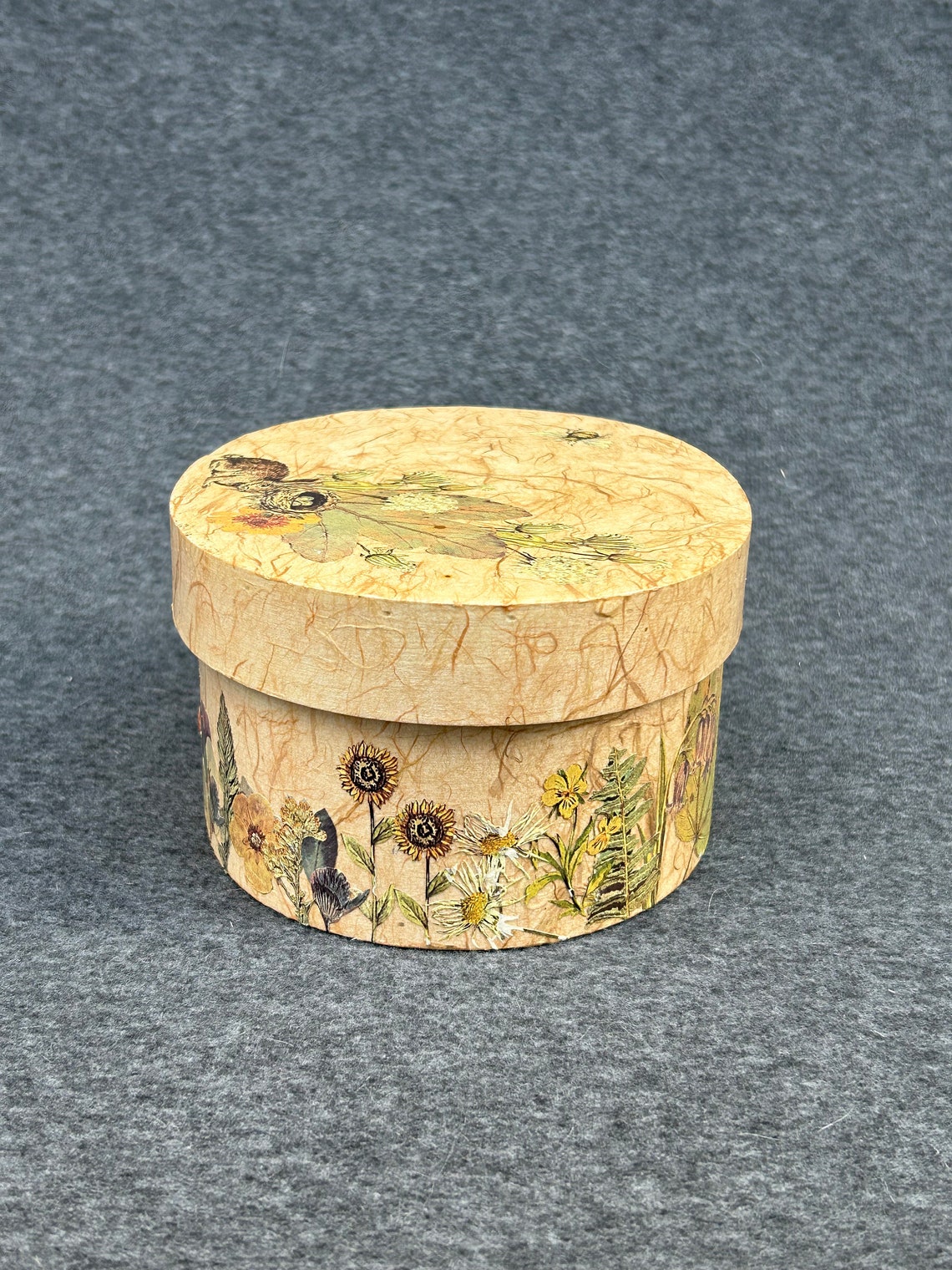 Garden Theme Decoupage Wood Box With Bunnies, Hedge Hog and Flowers - Etsy