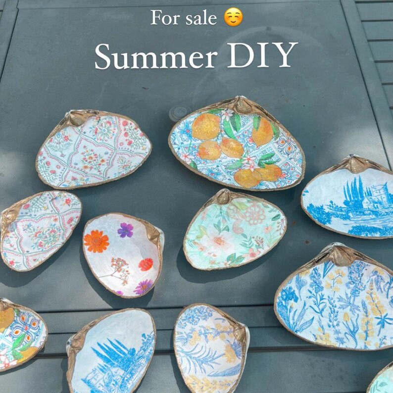 Decorative Natural Clam Shell Dishes, Ring Dish, Wedding Gift, Trinket ...