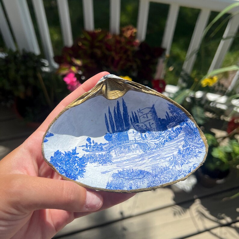 Decorative Natural Clam Shell Dishes, Ring Dish, Wedding Gift, Trinket ...