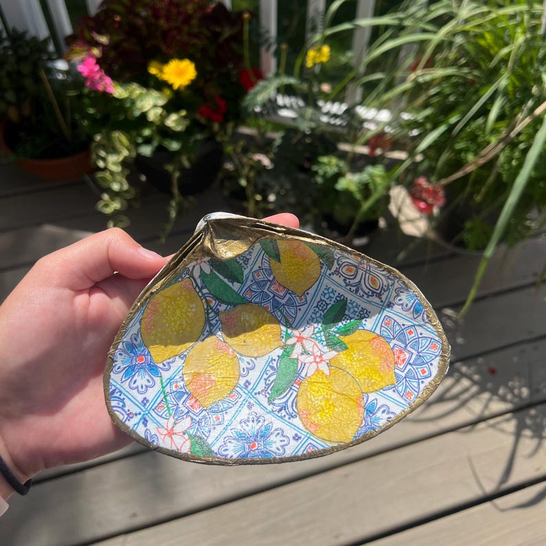 Decorative Natural Clam Shell Dishes, Ring Dish, Wedding Gift, Trinket ...