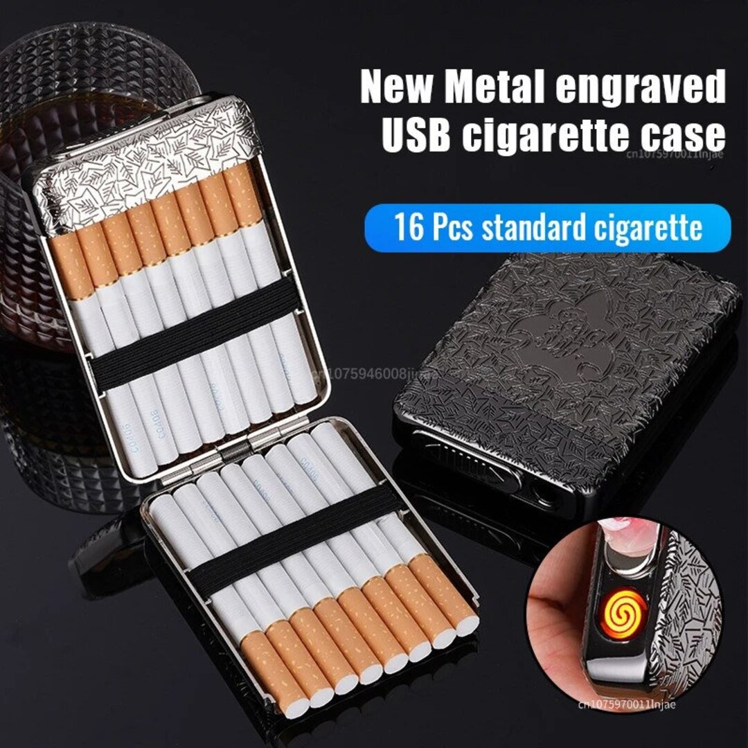 Shelby Engraved Cigarette Case Personalized Carved Cigarette Holder and ...