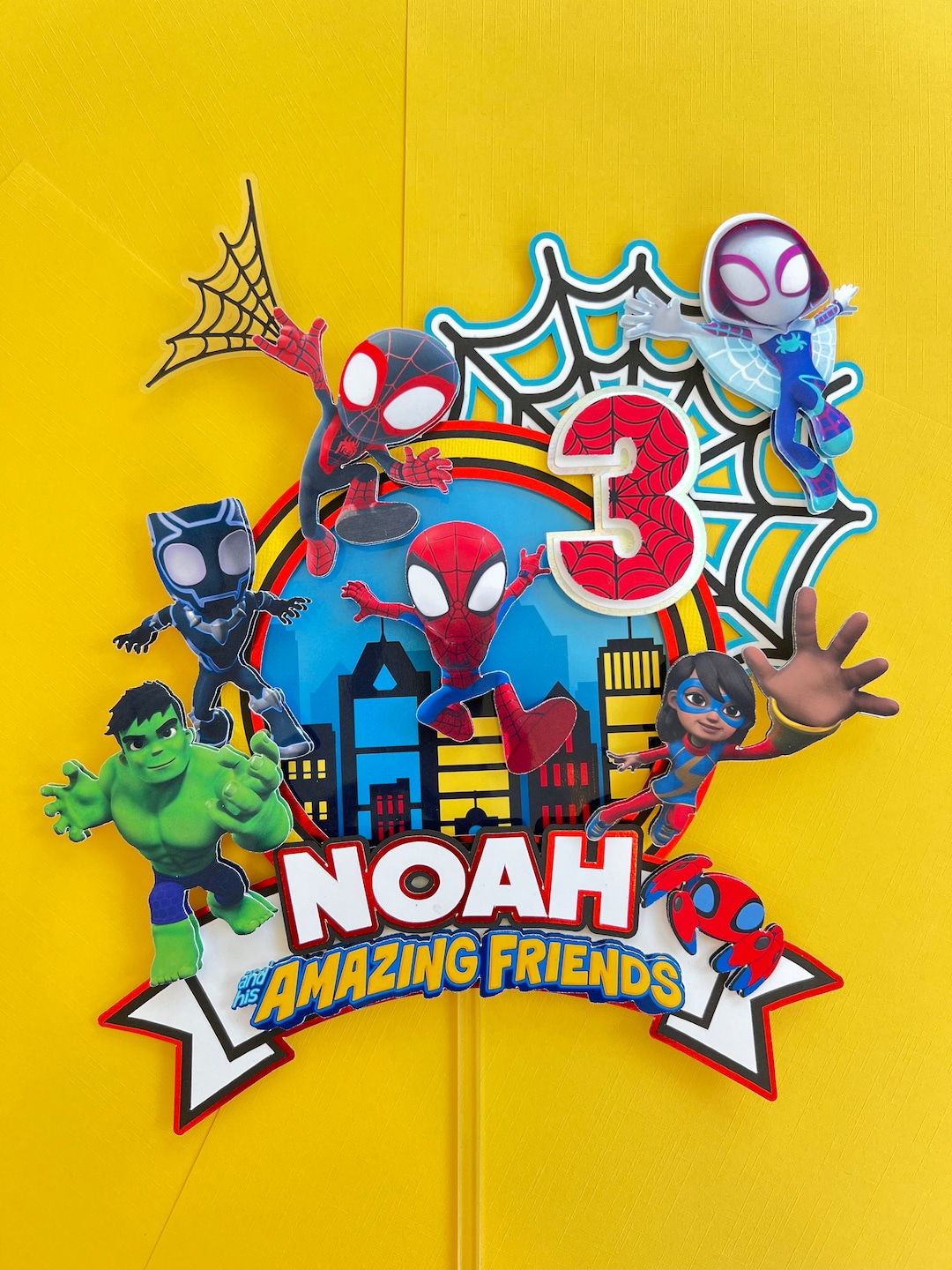 Spidey and His Amazing Friends Cake Topper - Etsy