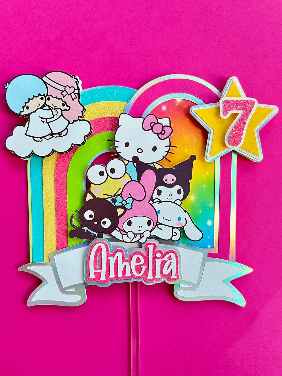 Sanrio Hello Kitty Cake Topper - Etsy
