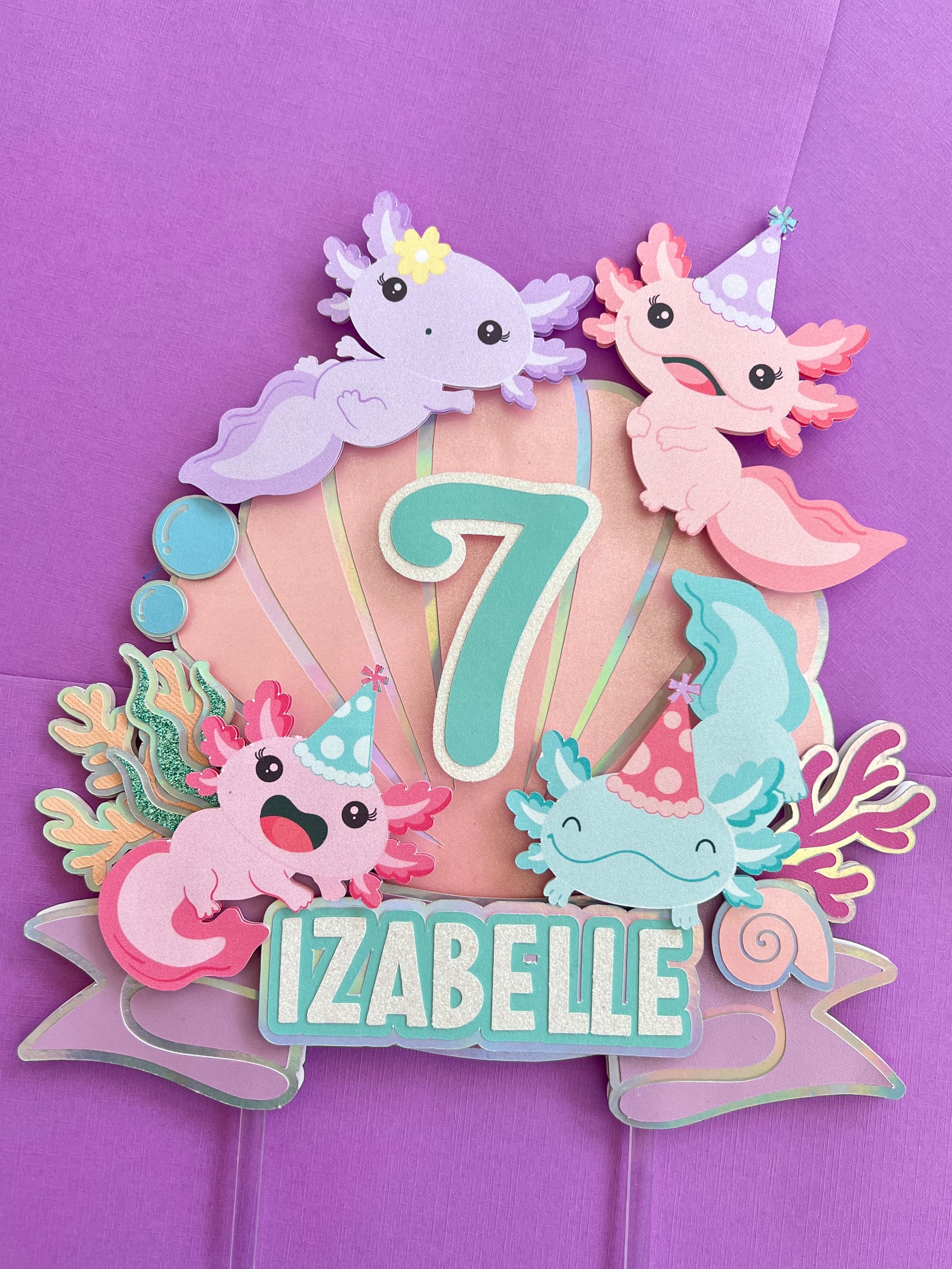 Axolotl Cake Topper - Etsy