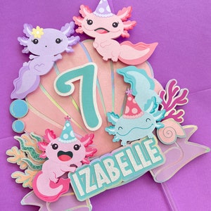 Axolotl Cake Topper - Etsy