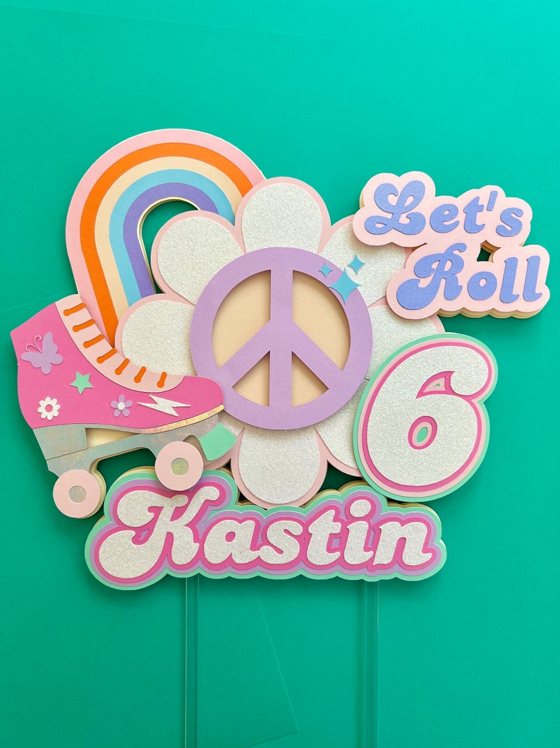 Roller Skate Cake Topper - Etsy