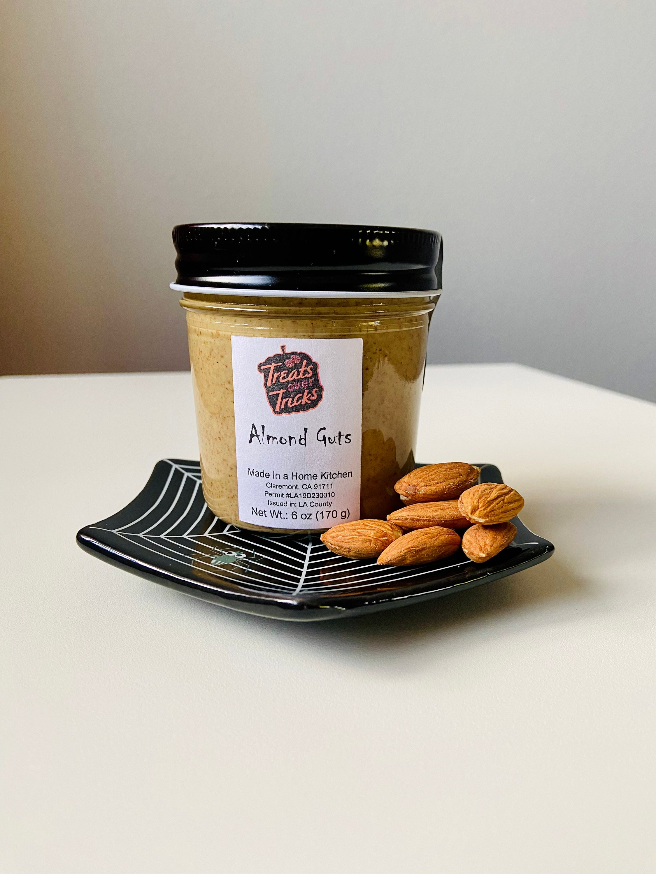 6 Oz Almond Guts Natural Organic Almond Butter Refined Sugar Free - Etsy
