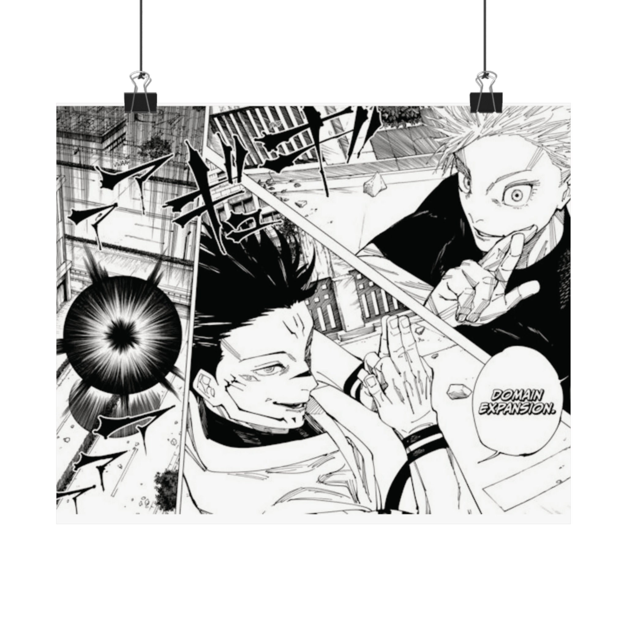 Sukuna Vs Gojo Domain Expansion Battle Matte Horizontal Poster - Etsy
