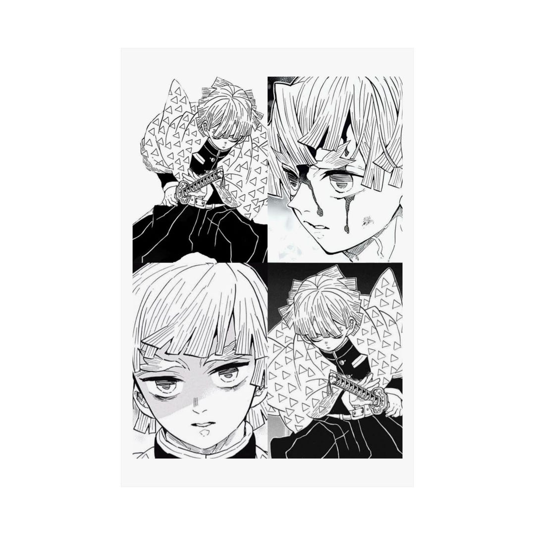 Demon Slayer Zenitsu Poster 210gsm - Etsy