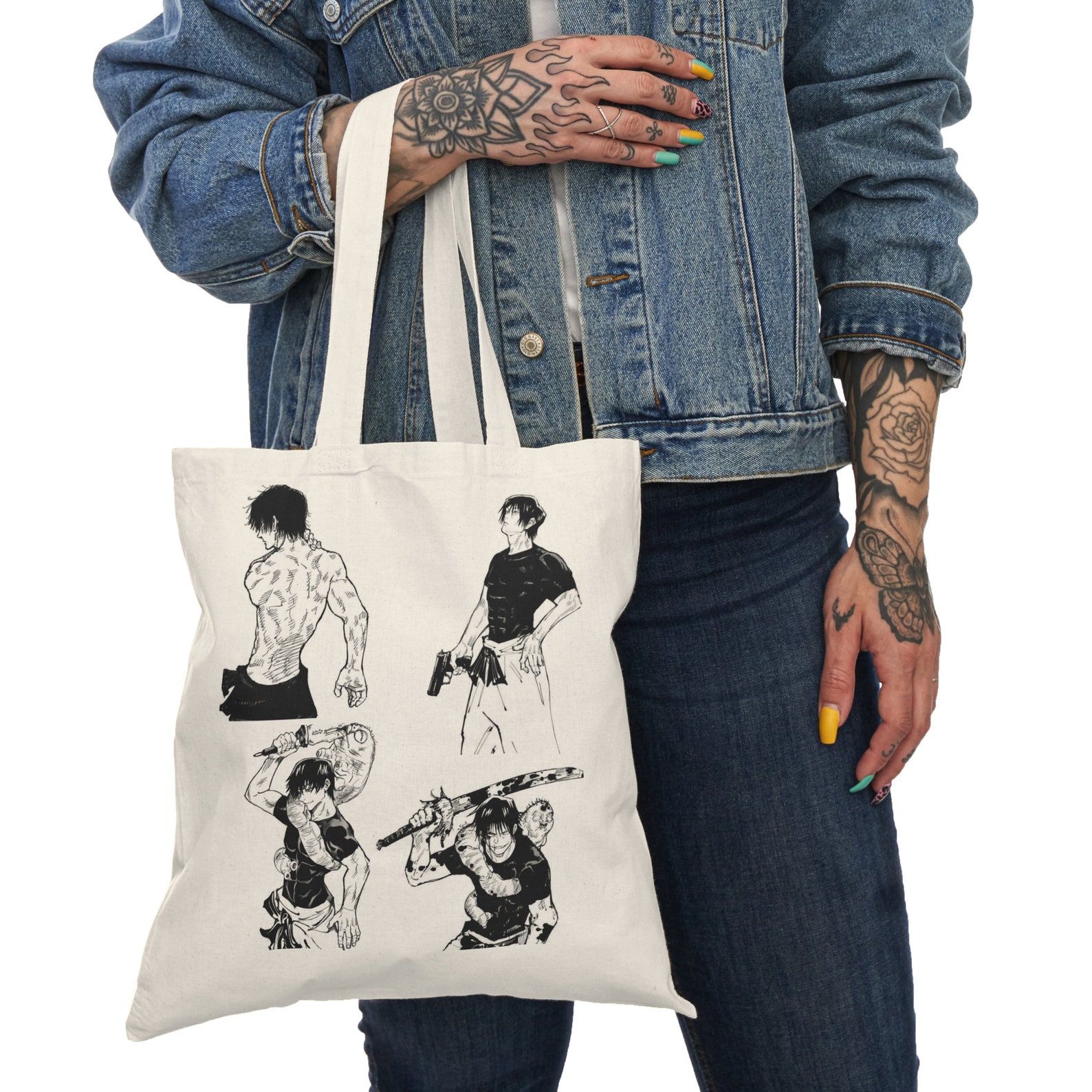 Toji Fushiguro Natural Tote Bag - Etsy