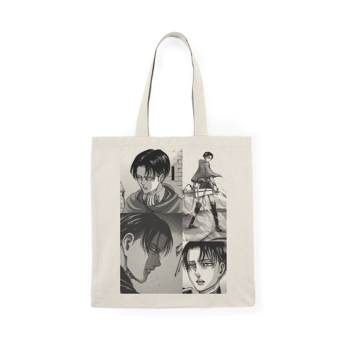 Attack on Titan Levi Ackerman Natural Tote Bag, AOT Levi Gift, AOT Tote ...