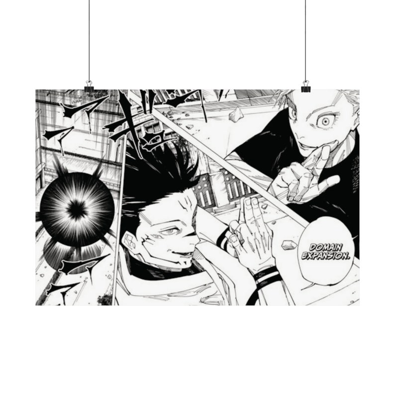 Sukuna Vs Gojo Domain Expansion Battle Matte Horizontal Poster - Etsy