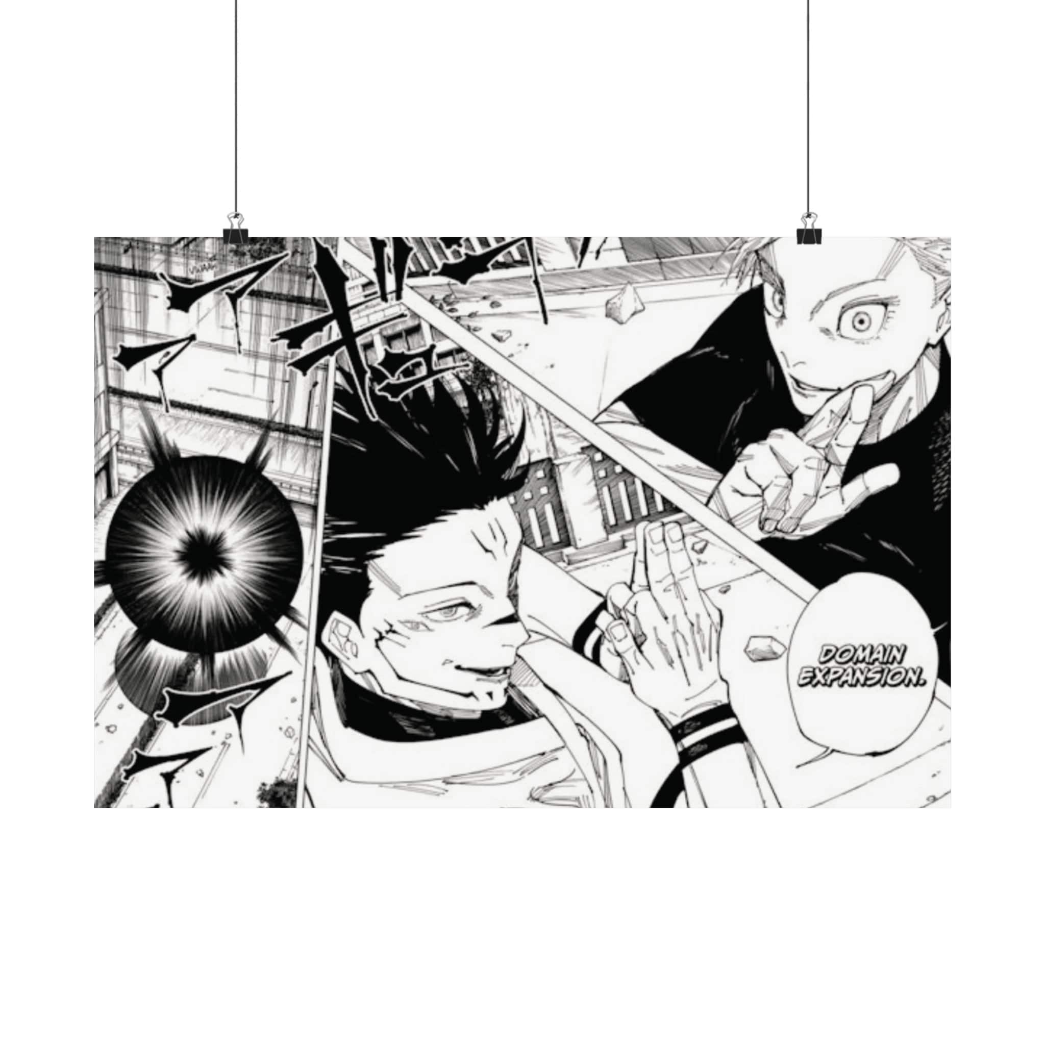 Sukuna Vs Gojo Domain Expansion Battle Matte Horizontal Poster - Etsy