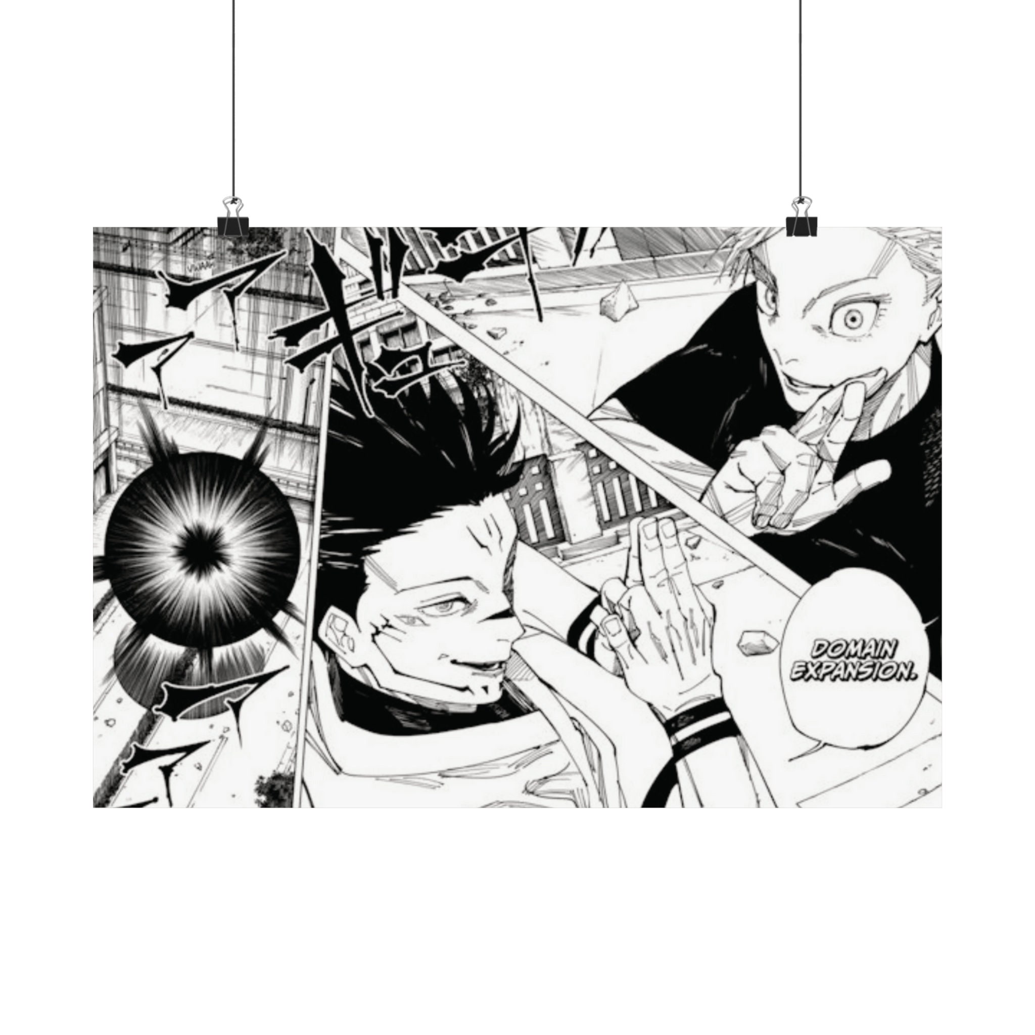 Sukuna Vs Gojo Domain Expansion Battle Matte Horizontal Poster - Etsy