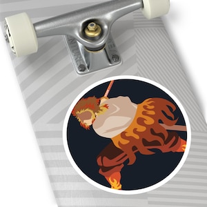 Demon Slayer Kyojuro Rengoku Sticker - Etsy