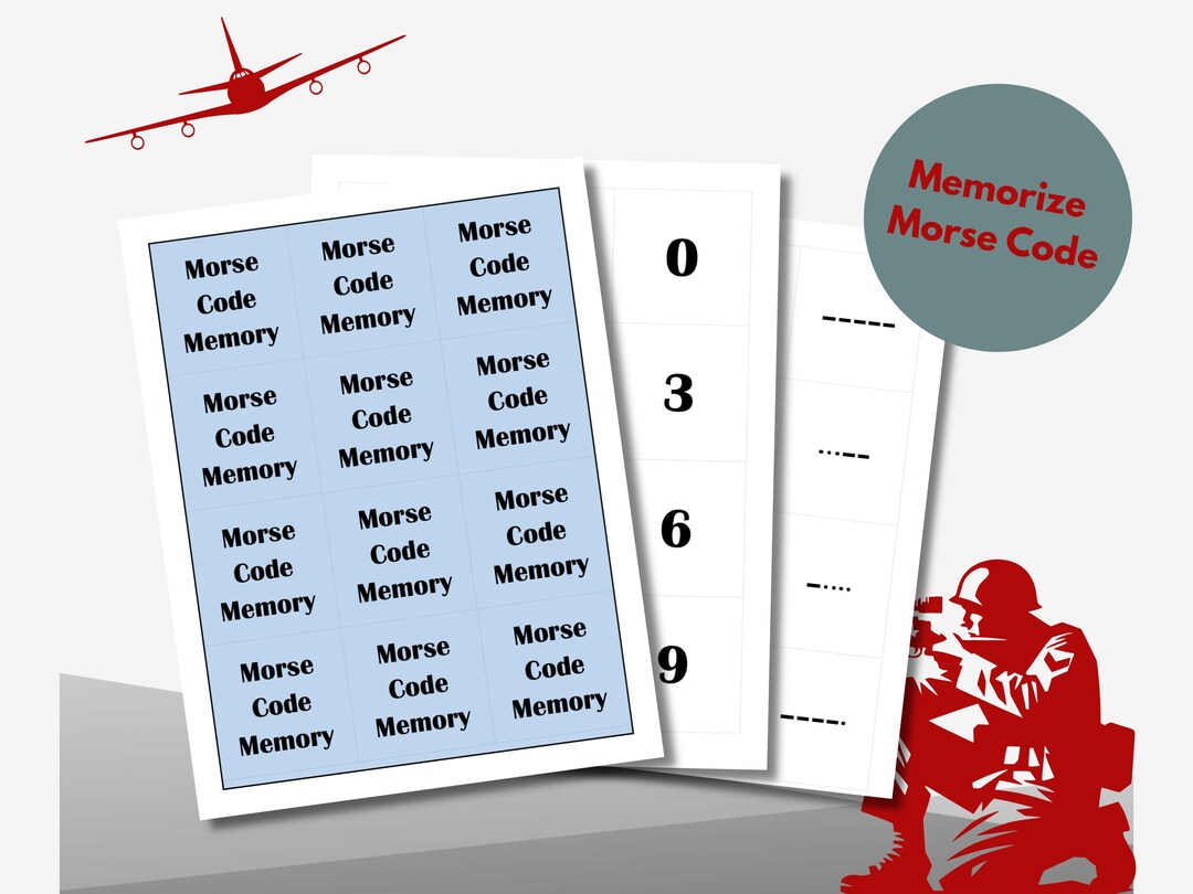 Morse Code Memory-memory Matching Game - Etsy