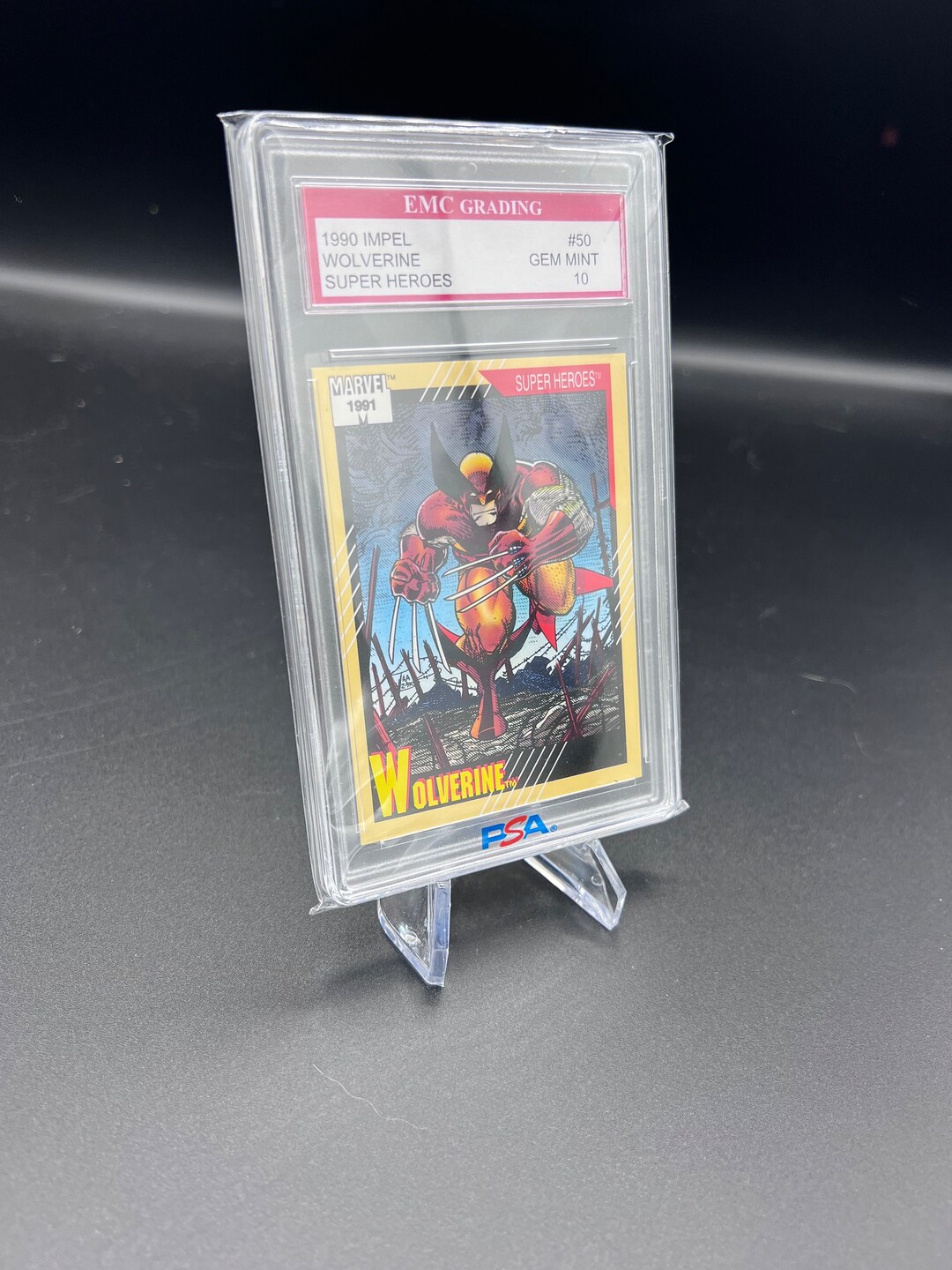 Marvel Superhero 1991 Impel Cards Wolverine EMC Grading Gem 10 - Etsy