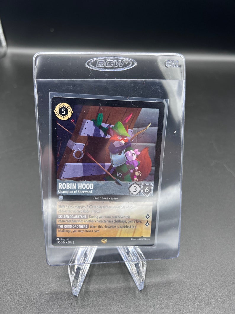 Disney Lorcana Robin Hood Champion of Sherwood Rise of the Floodborn ...