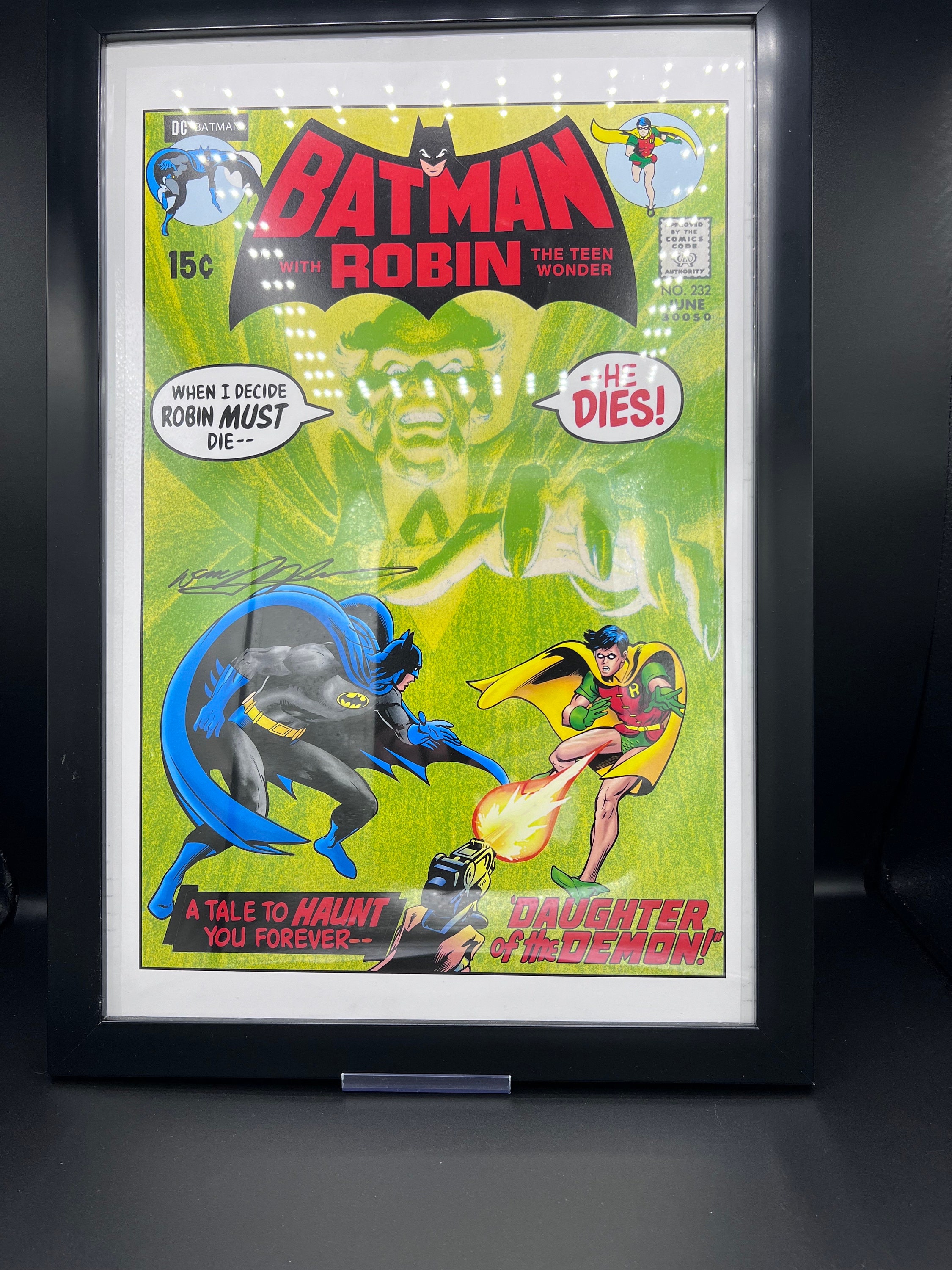 Neal Adams Signed Print of Batman and Robin 232 - Etsy