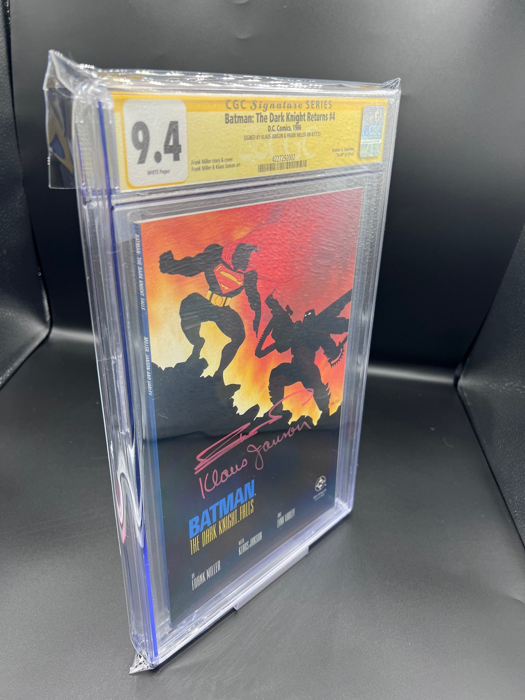 Batman the Dark Knight Returns 4 SS CGC by Frank Miller & Klaus Janson ...