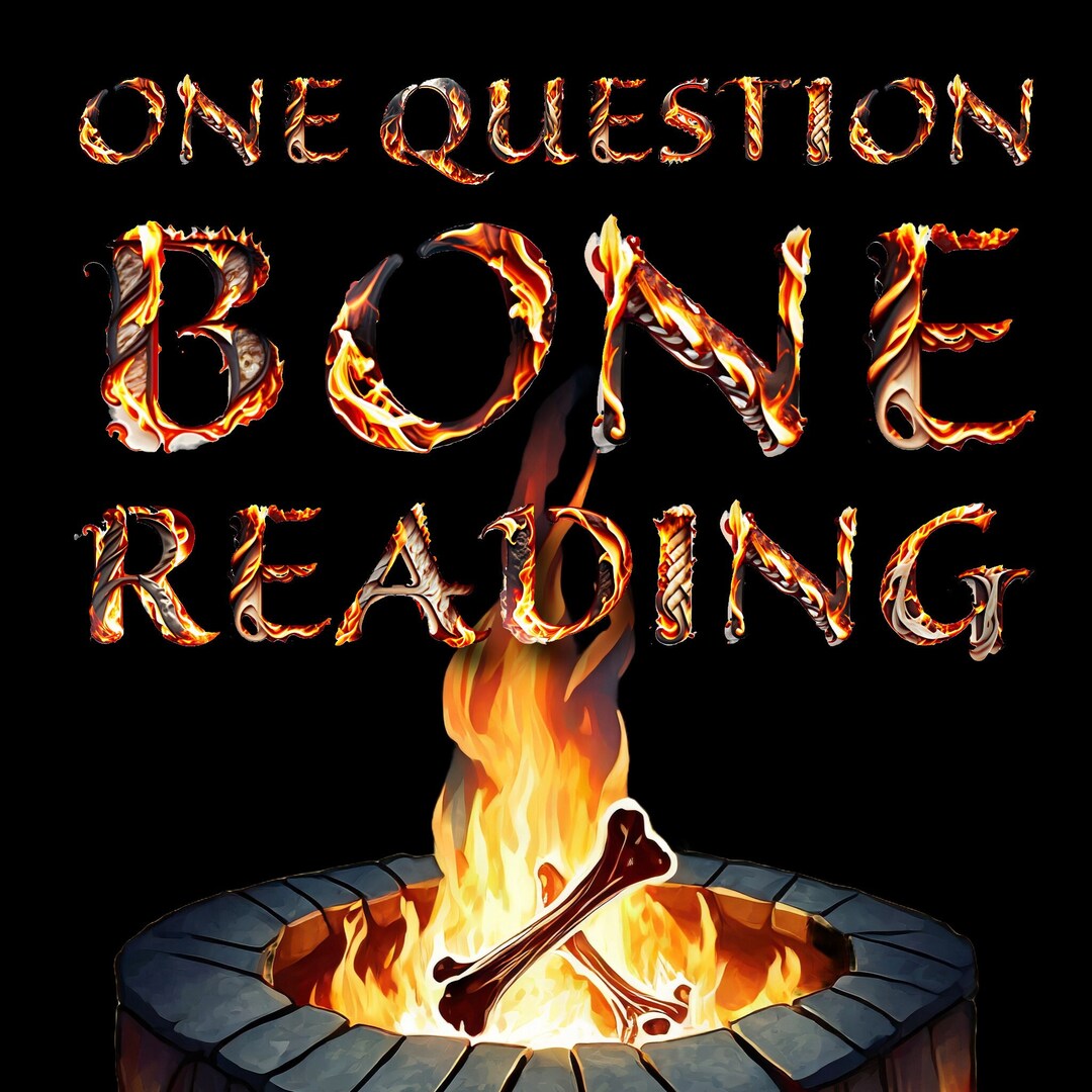 One Question Bone Reading | Get a Personalized Bone Burning - Etsy