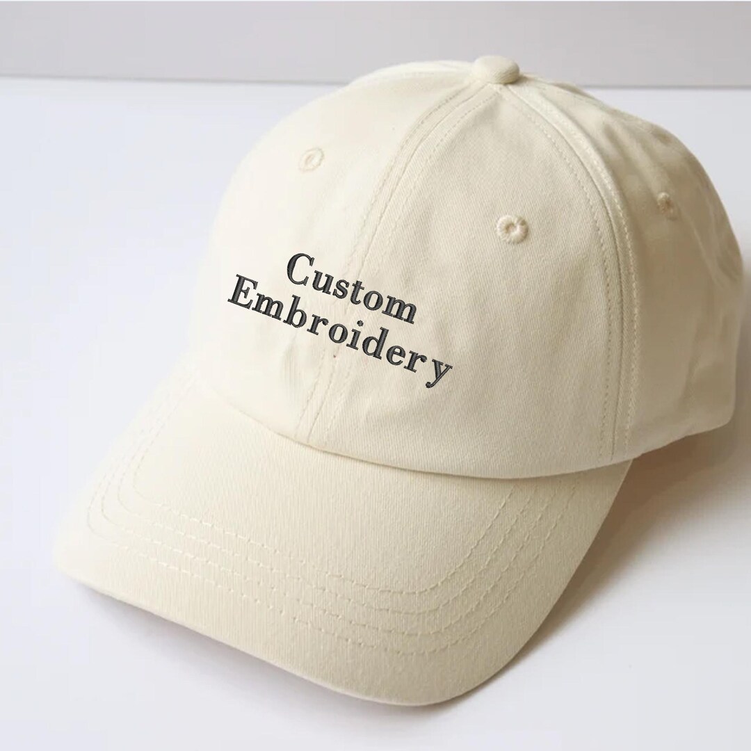 Embroidered Custom Baseball Cap, LOGO/TEXT Embroidered Hats ...