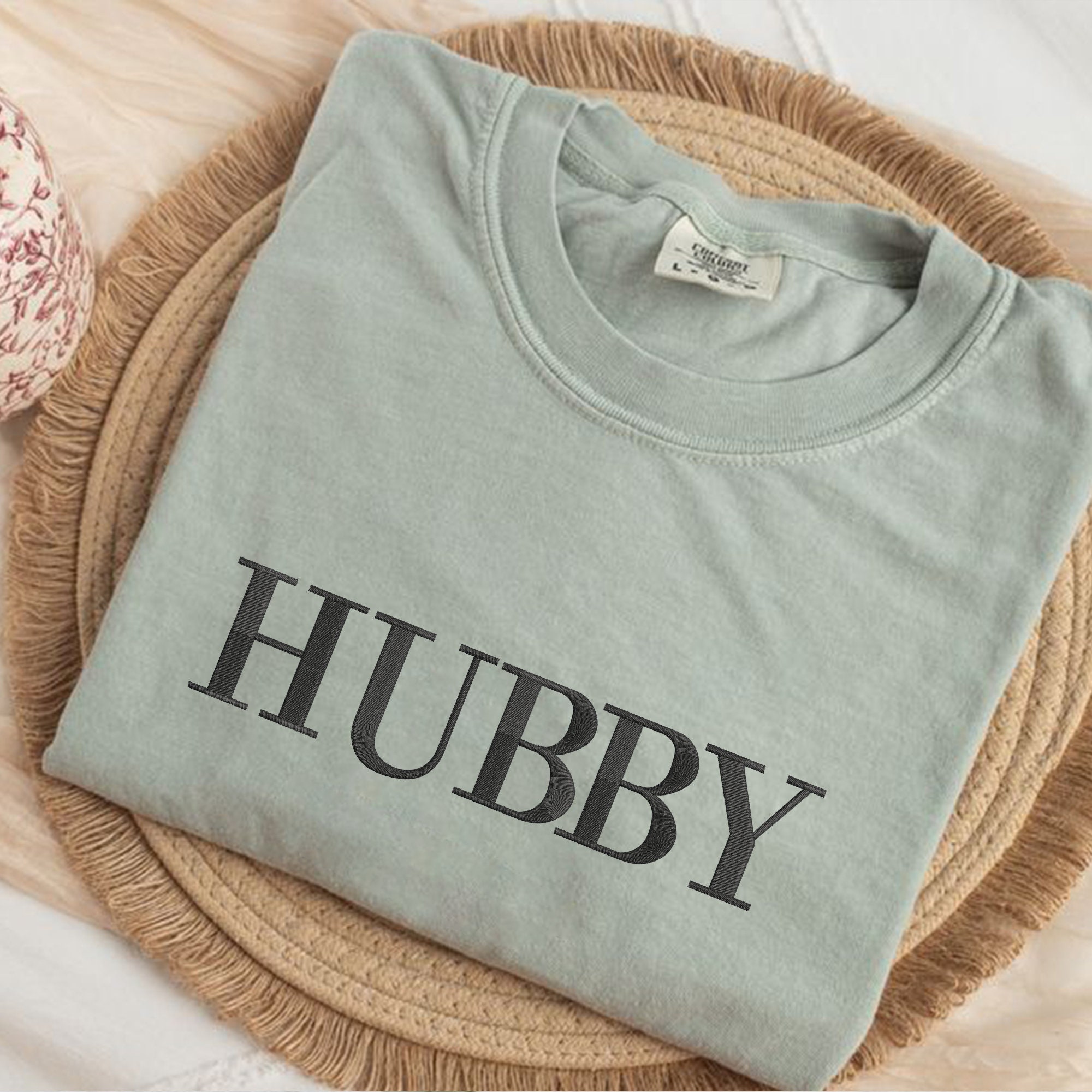 Hubby Text Embroidery Design, Hubby Word Machine Embroidery, Digital ...