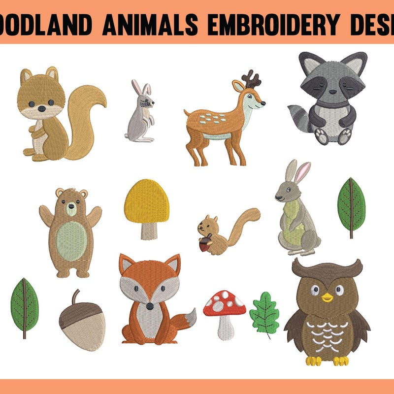 Animal Embroidery - Etsy