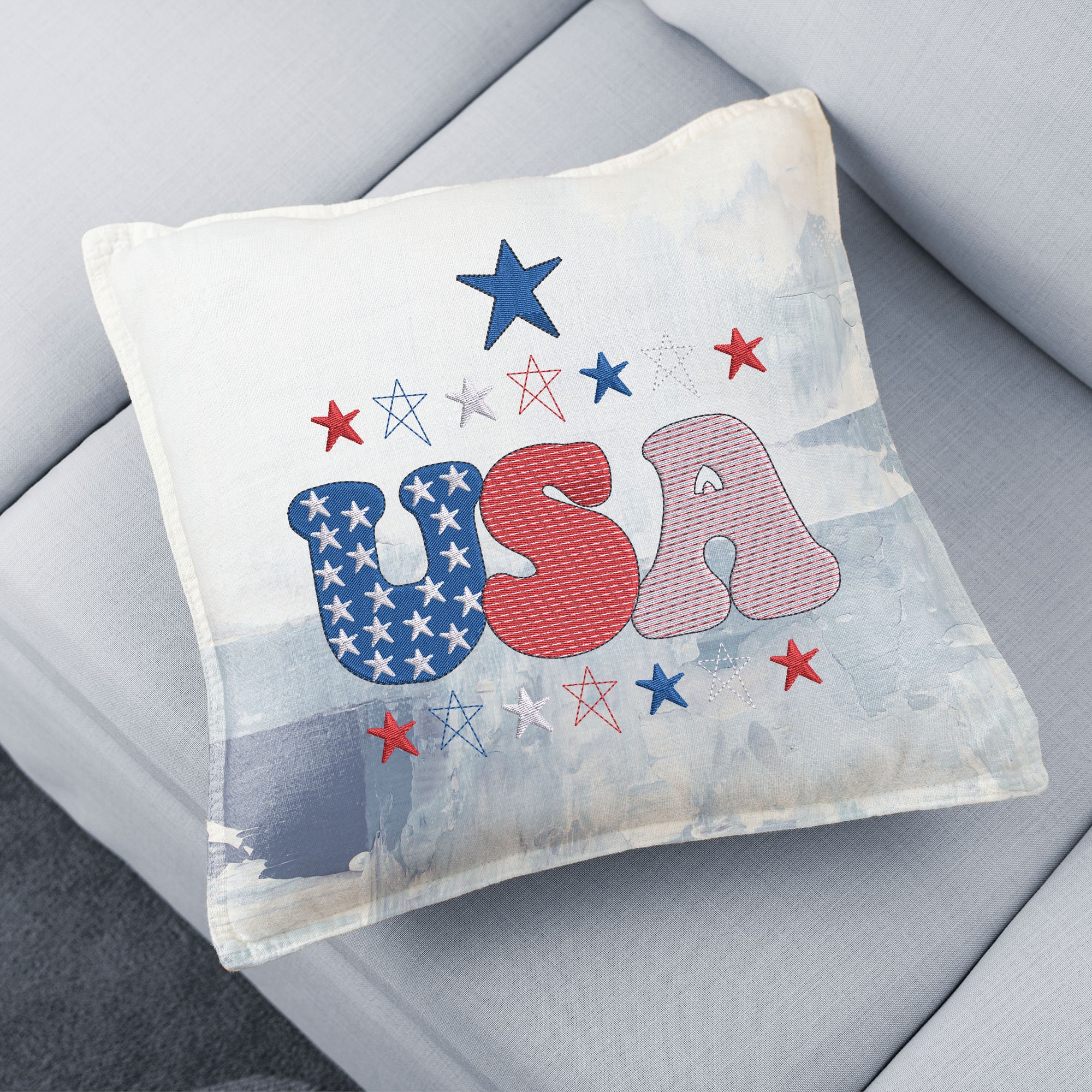 Stars USA Machine Embroidery, American Patriotic Embroidery Designs ...
