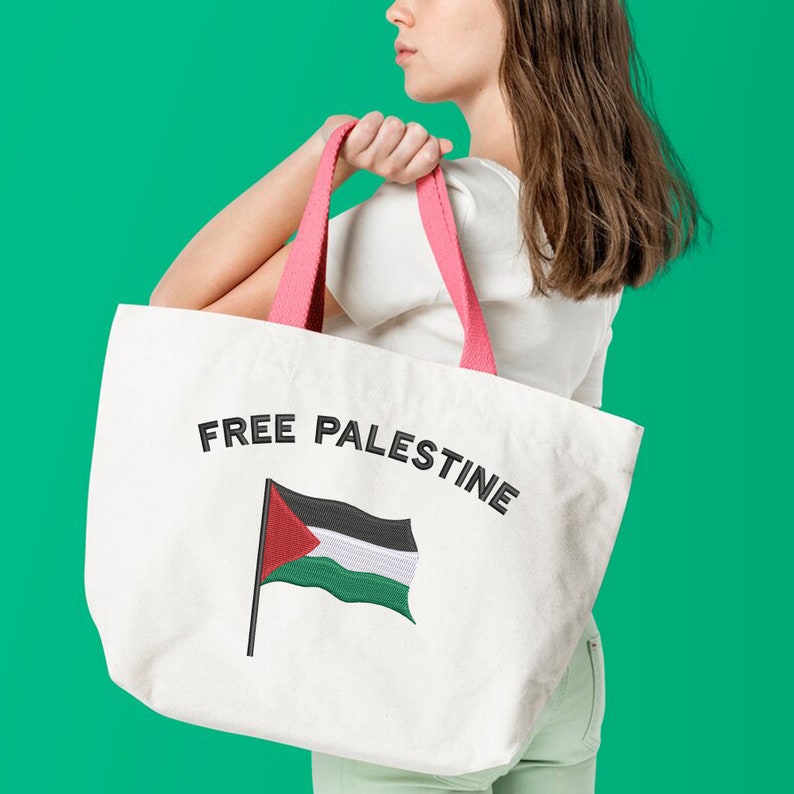 Palestine Flag Embroidery, Machine Embroidered Palestine Fag Design, 5 ...