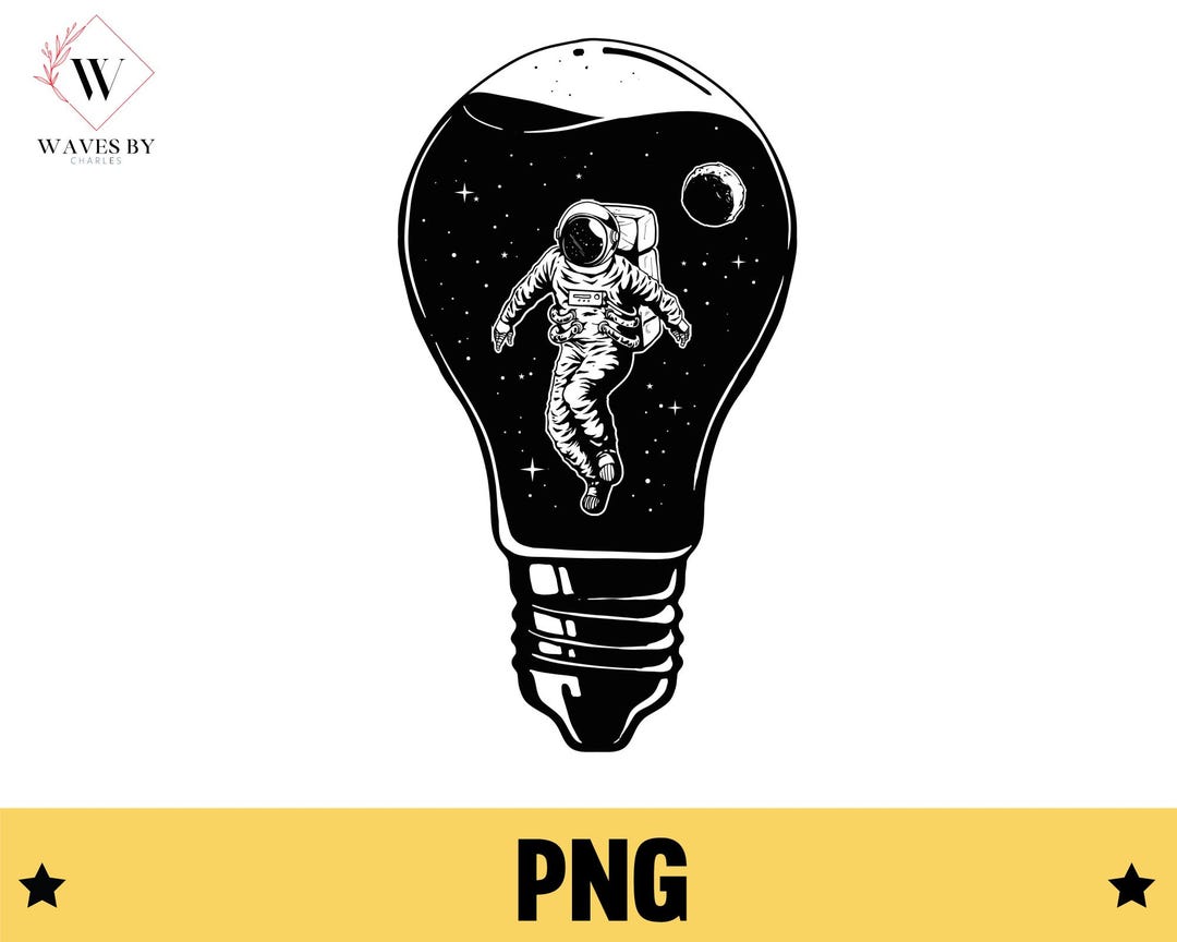 Night Bulb Png, Spaceman Png, Space Theme Design, Cartoon Space Png ...