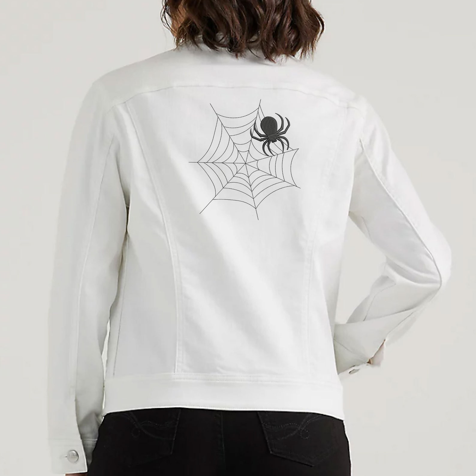 Machine Embroidery Spider Web Pattern Design, Digital Embroidered ...