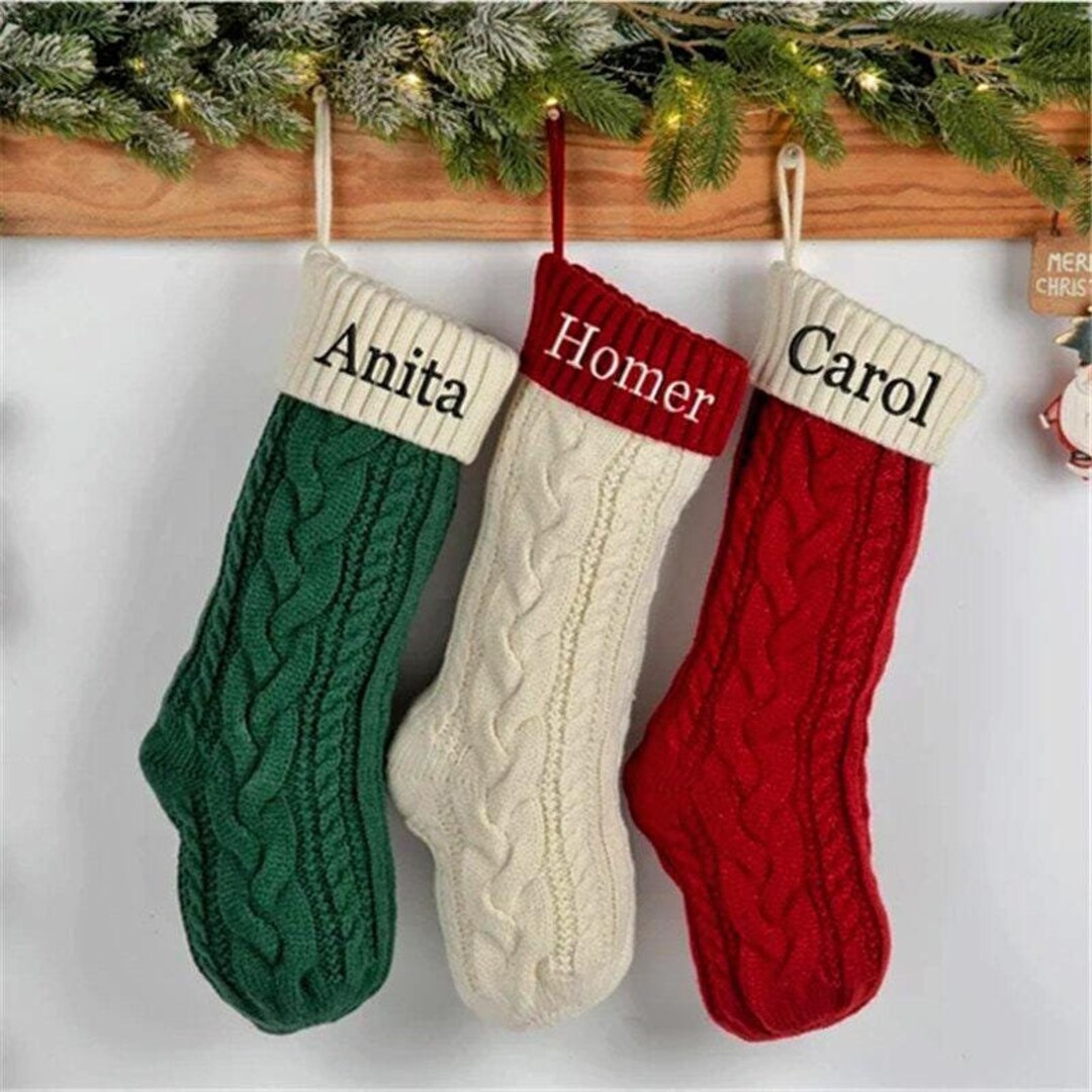 Custom Holiday Stockings, Christmas Personalized Stockings With Names ...