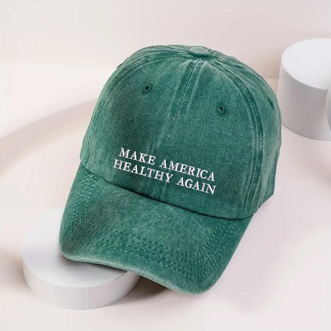 MAHA Usa Baseball Cap, Make America Healthy Again Embroidered Hat ...