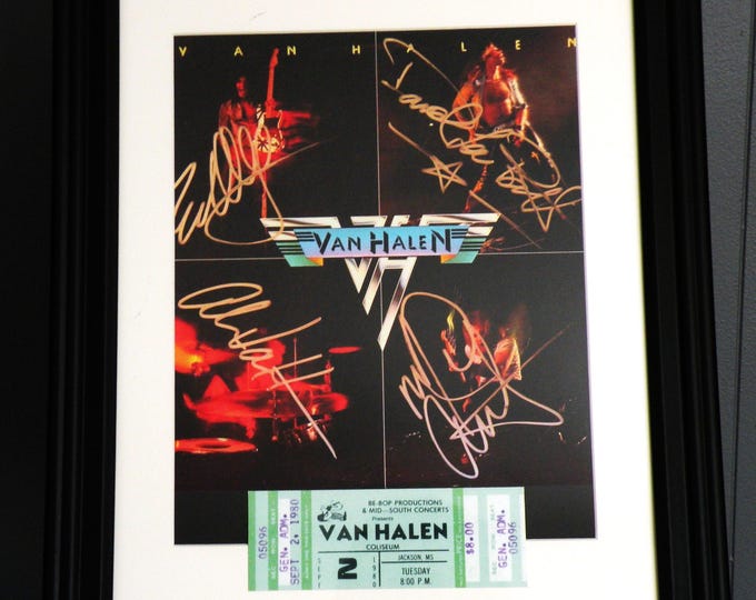 Van Halen Autographed Guitar - Etsy