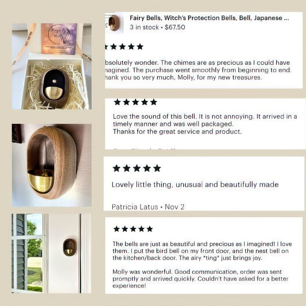 Fairy ,bells, Bell, Door Bell, Harp, Bell Garland, Brass, Magnetic ...