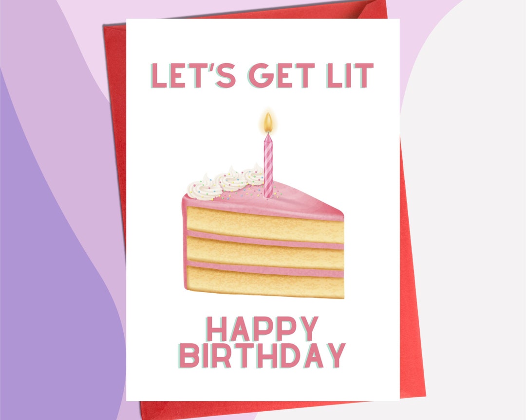 Printable Birthday Card With Funny Birthday Cake | Funny Digital ...