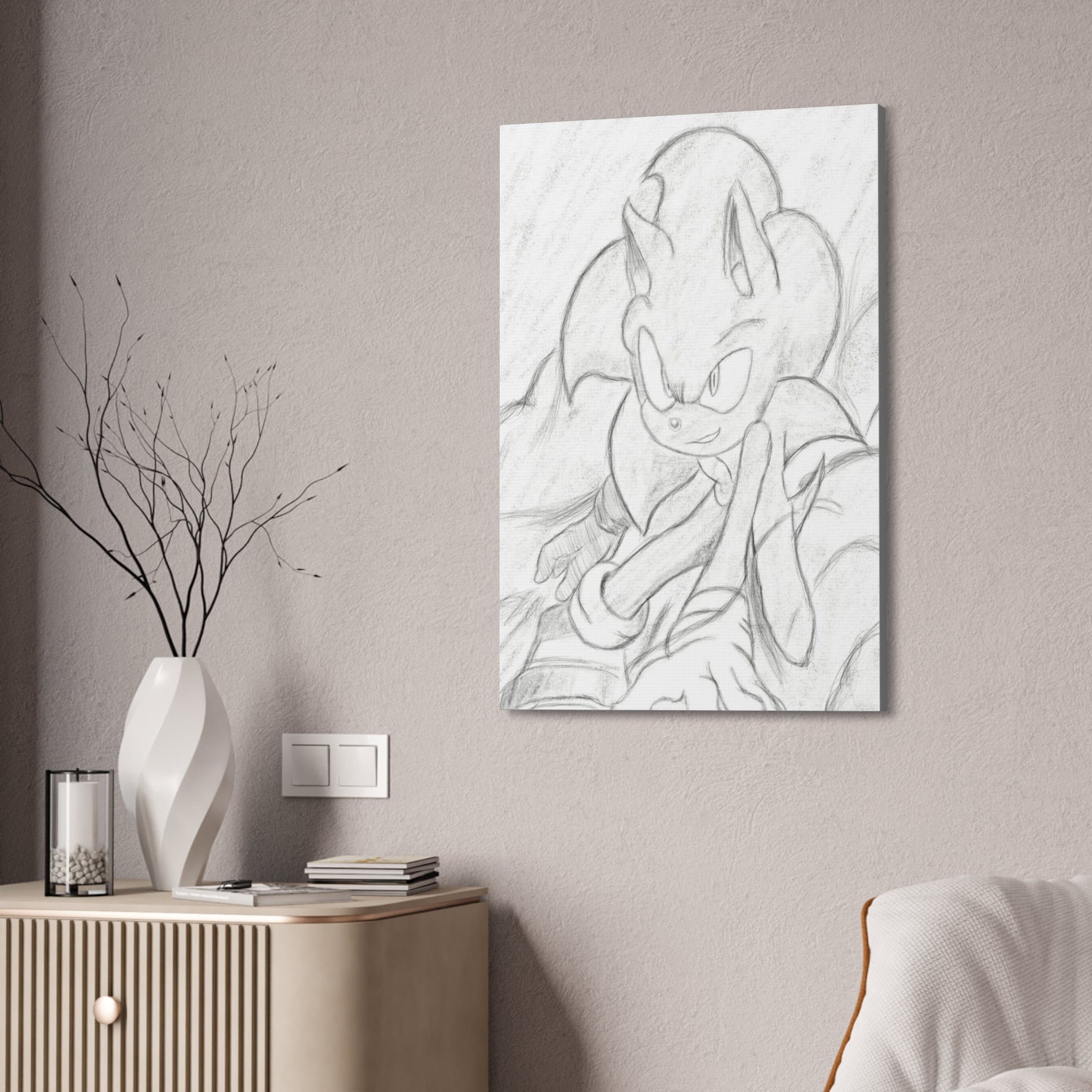 Sonic the Hedgehog Gloss Canvas - Etsy