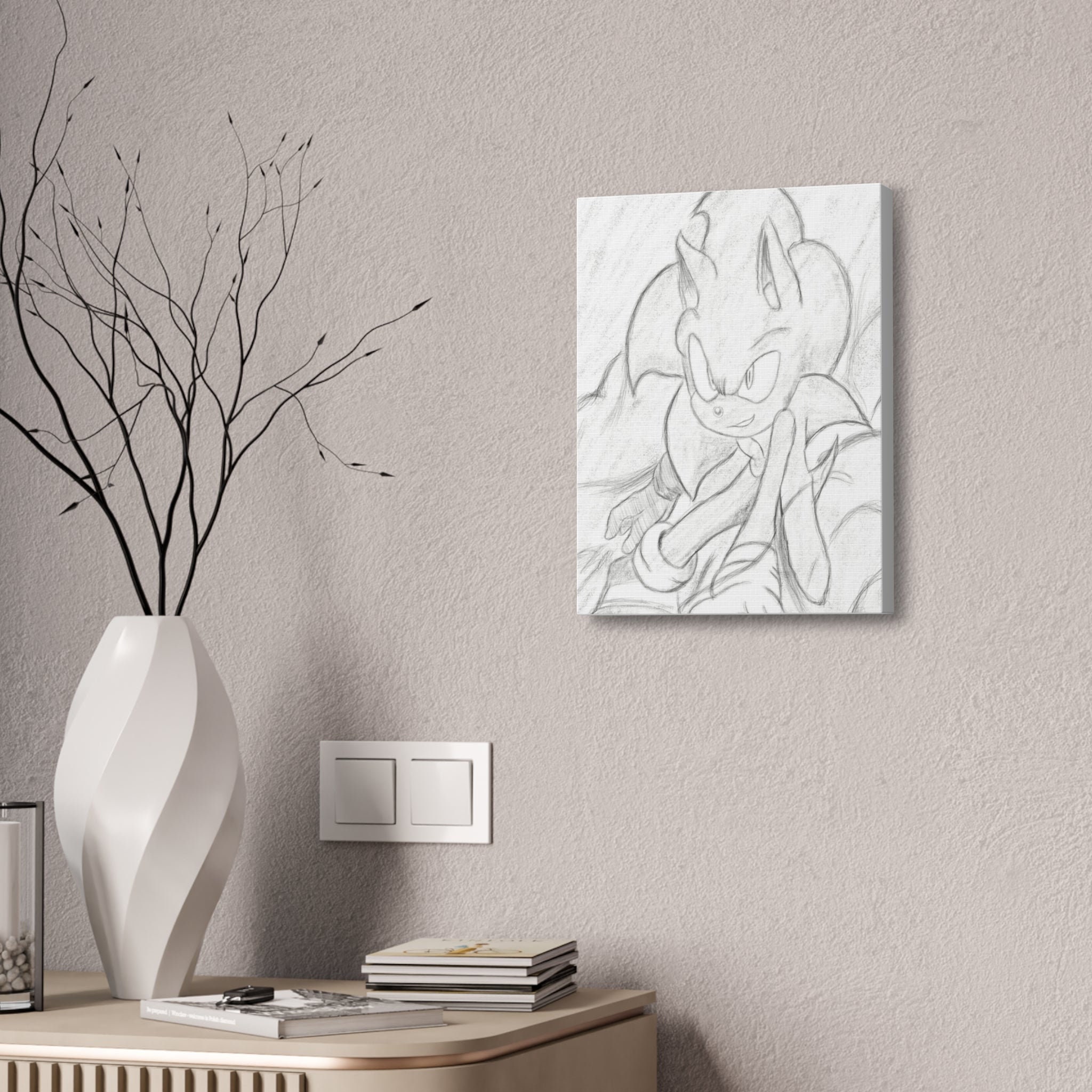 Sonic the Hedgehog Gloss Canvas - Etsy