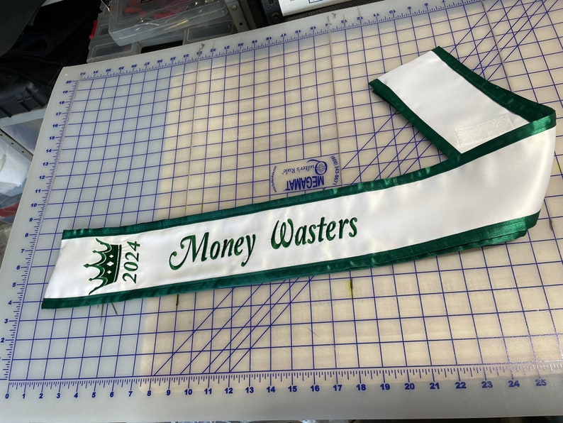 Personalized Embroidered Sashes - Etsy